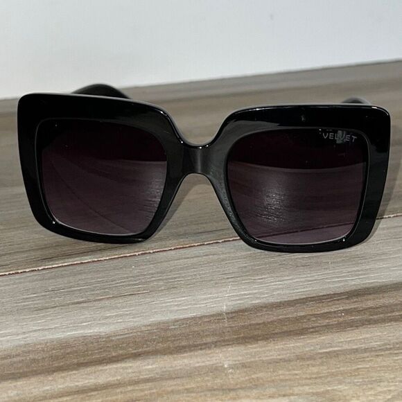 Velvet | Accessories | Velvet Eyewear Gina 57mmsquare Sunglasses Black ...